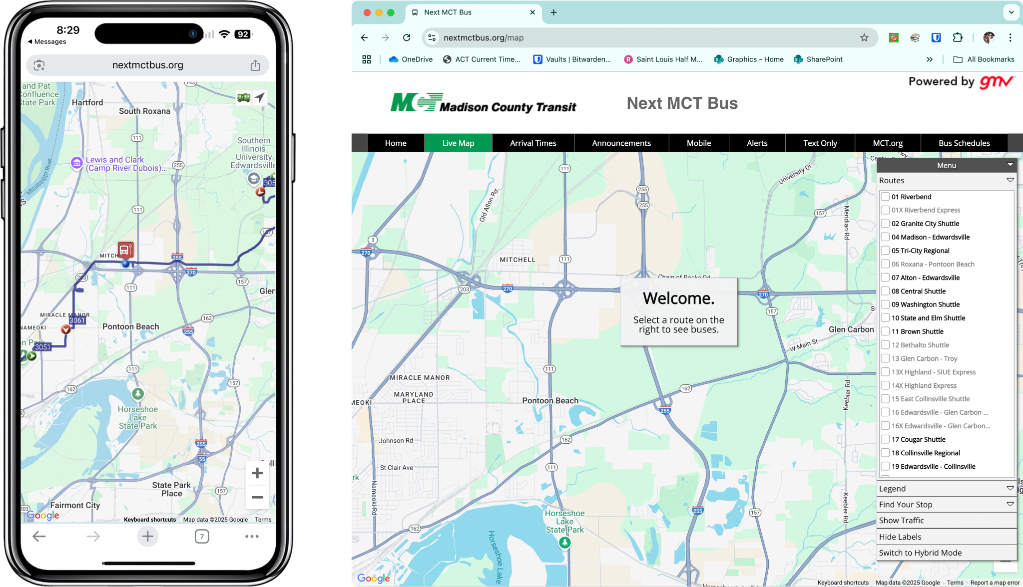 Real Time Bus Tracking – Madison County Transit